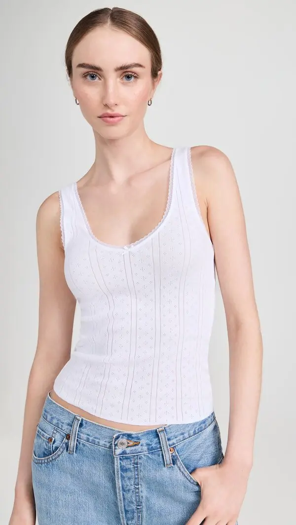 COUCOU The Scoop Tank - White