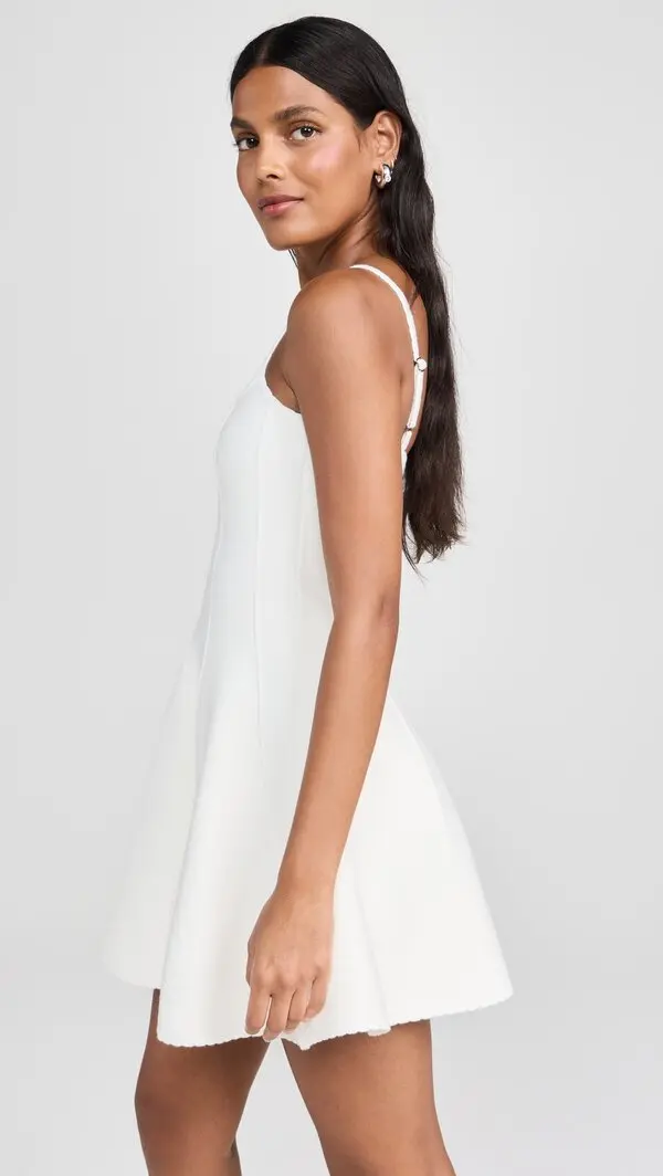 FLEUR DU MAL Flared Corset Dress - Ivory