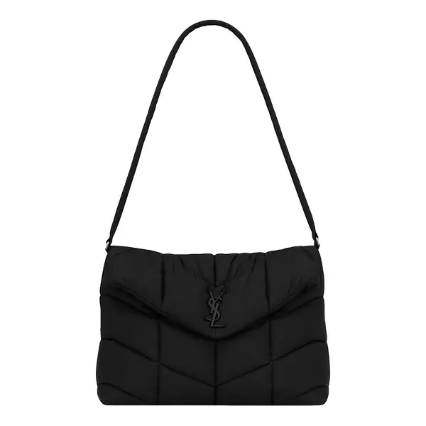 Saint Laurent Loulou Puffer Shoulder Bag - Black