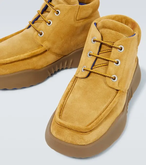 Burberry EKD Suede Ankle Boots Beige UK 11 EU 45 US 12 Burberry Ekd Suede Ankle Boots In Beige - 30% Off | Editorialist main image 3