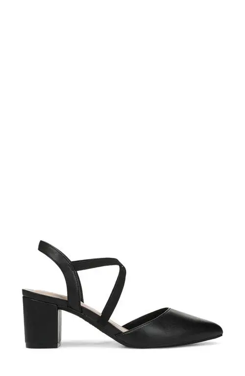 LIFESTRIDE April Slingback Pumps - Black Leather