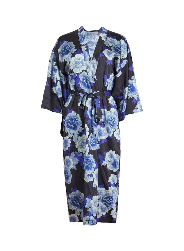 Fleur Du Mal Silk Kimono - Tokyo Rose