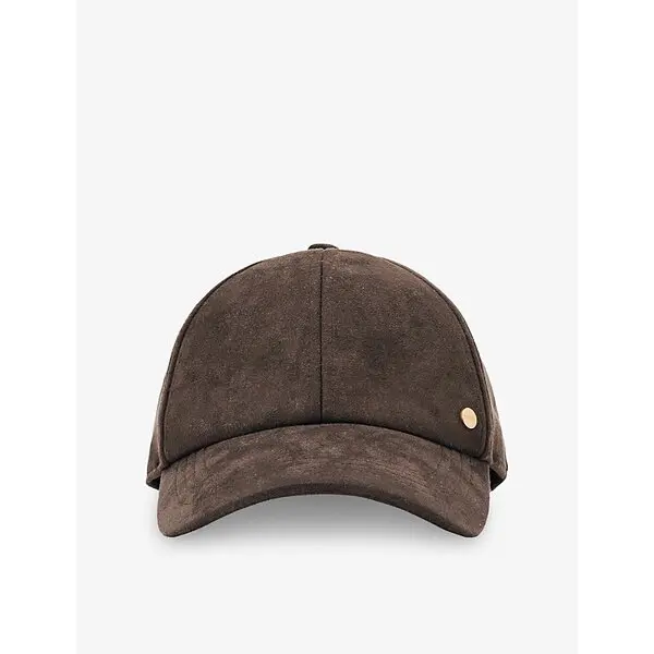 REISS Nicole Logo-embroidered Baseball Cap - Chocolate
