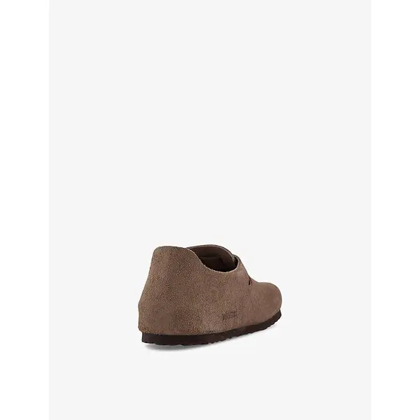 BIRKENSTOCK London Raised-heel Suede Shoes - Taupe