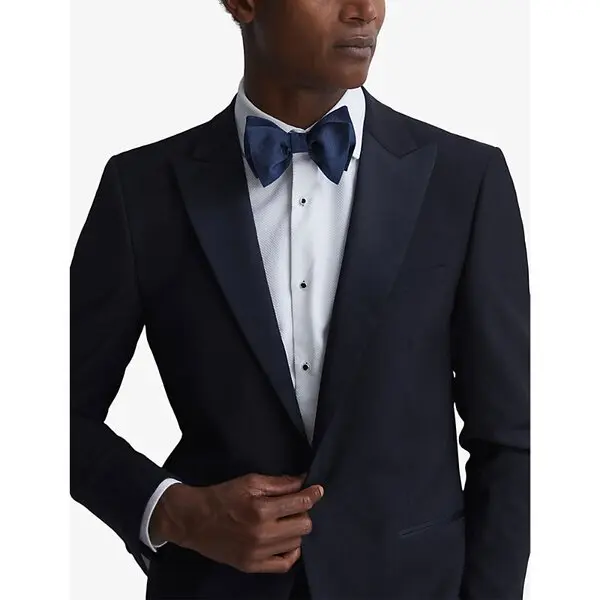 REISS Boyle Grosgrain Bow Tie - Navy