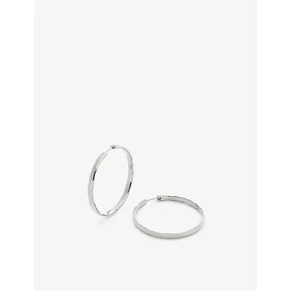 Monica Vinader Siren Muse Large Hoop Earrings - Sterling Silver