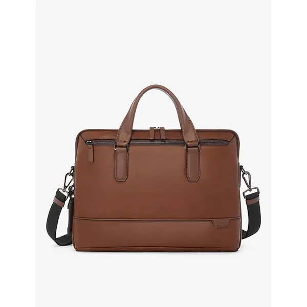 Tumi Harrison Sycamore Leather Briefcase