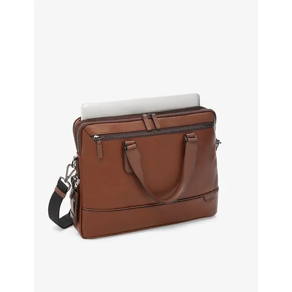 Tumi Harrison Sycamore Leather Briefcase