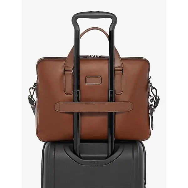 Tumi Harrison Sycamore Leather Briefcase