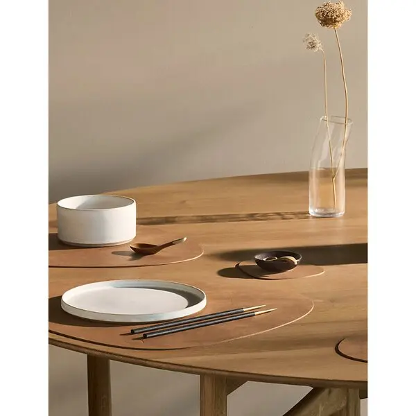 LIND DNA Curve Leather Table Mat