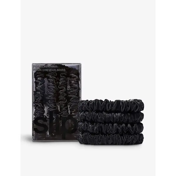 Slip Skinny Silk Scrunchies - Black