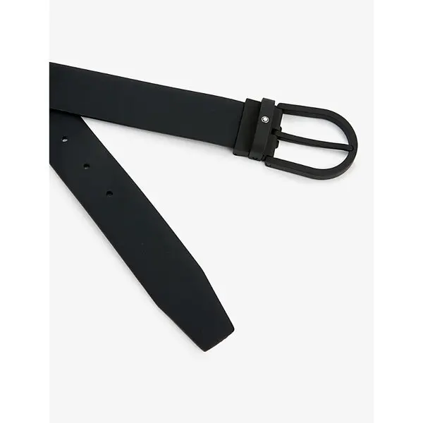 Montblanc Horseshoe Buckle Leather Belt