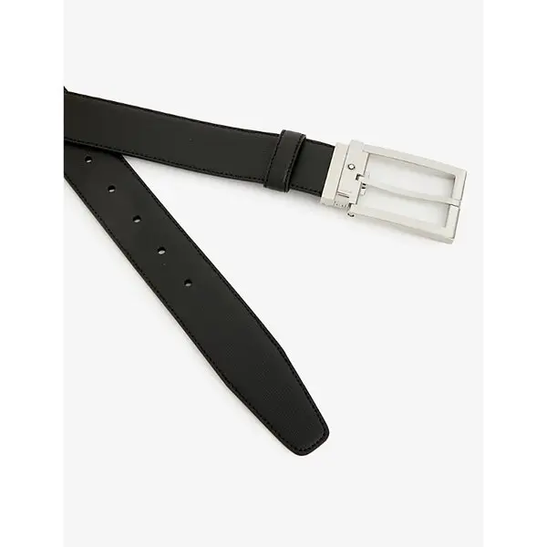 Montblanc Rectangular Buckle Leather Belt