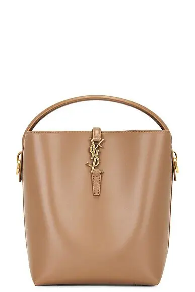 Saint Laurent Le 37 Bucket Bag - Dark Cork