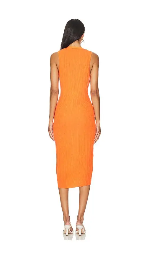 L'Agence Domino Sleeveless Button Dress