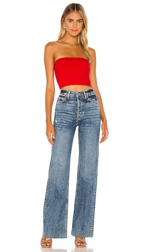 Susana Monaco Strapless Crop Top