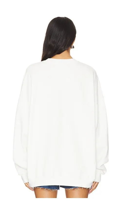 ANINE BING Miles Letterman Sweatshirt - Off White