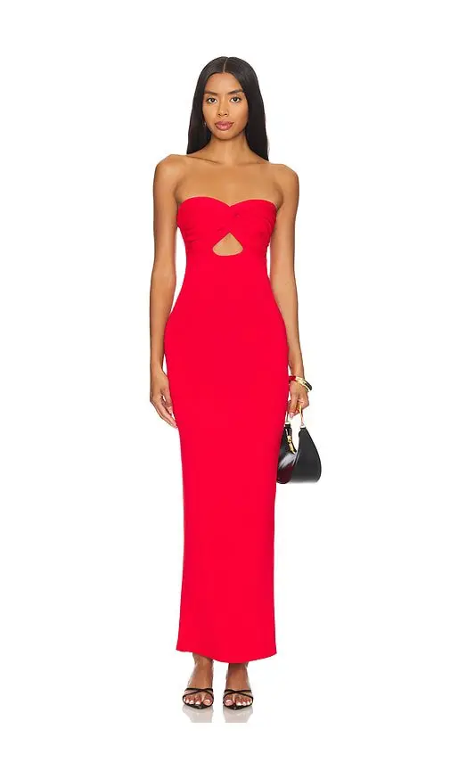 SNDYS. X Maia Maxi Dress - Red