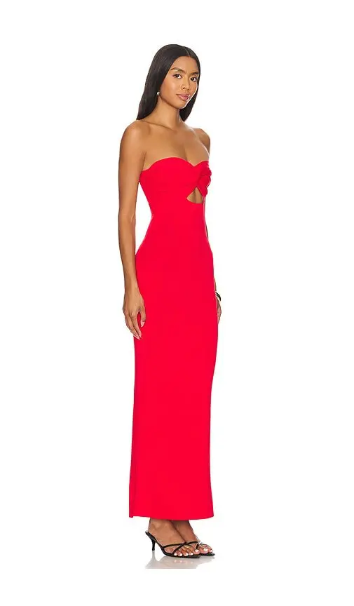 SNDYS. X Maia Maxi Dress - Red