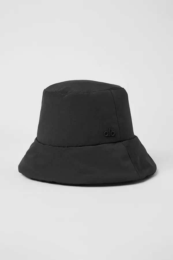 Alo Yoga Good Shade Puffer Bucket Hat - Black