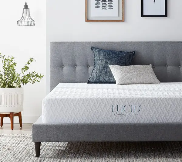 LUCID Comfort Collection 10' Medium Mattress, F Ull - One-color