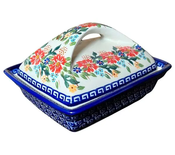 LIDIA'S POLISH POTTERY Butter Dish - One-color
