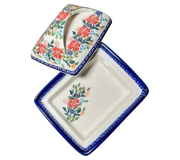 LIDIA'S POLISH POTTERY Butter Dish