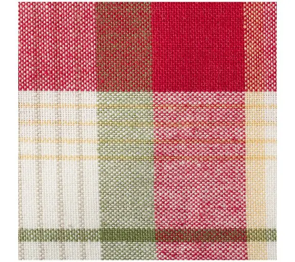 DESIGN IMPORTS Orchard Plaid Table Runner 14x72