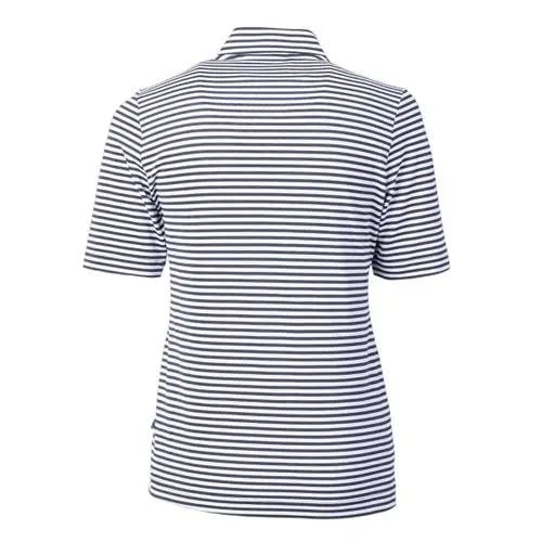 Cutter & Buck Toronto Blue Jays Virtue Eco Pique Stripe Top