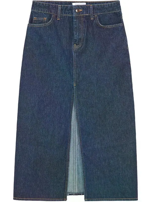 16Arlington Ille Denim Midi Skirt