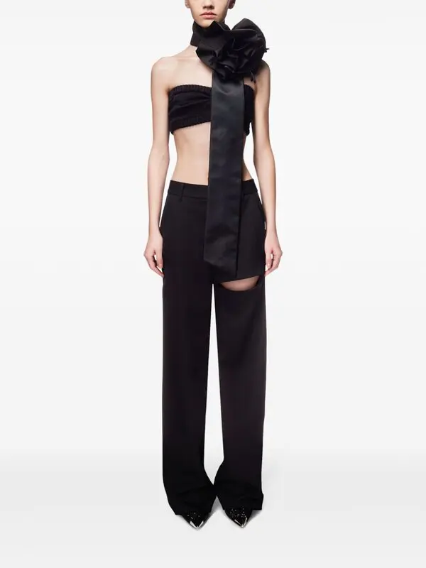 AREA Asymmetric Slit Trousers
