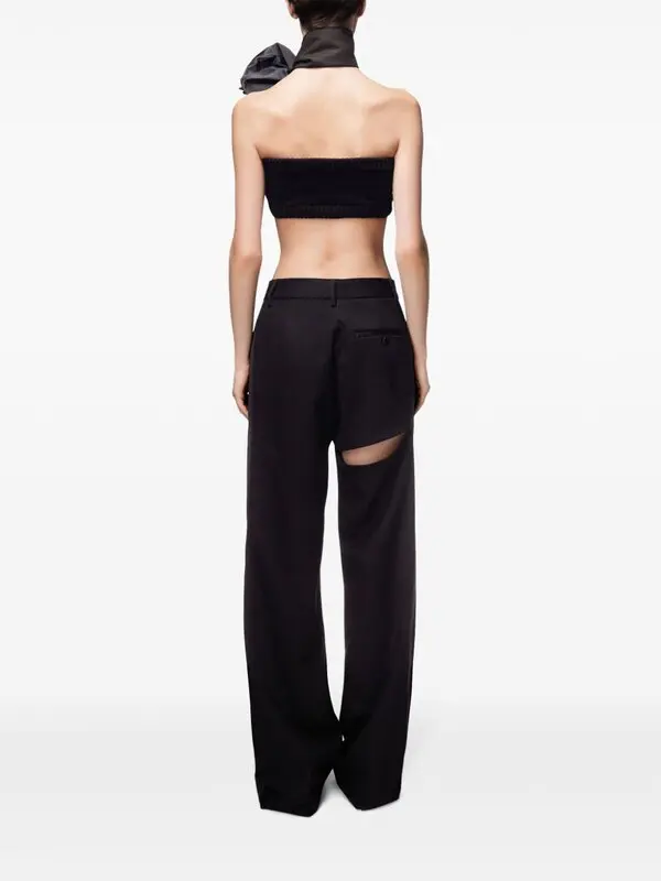 AREA Asymmetric Slit Trousers