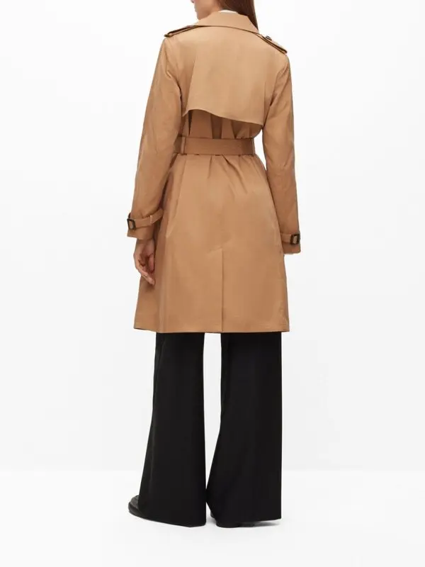 BOSS Belted Double-breasted Trench Coat