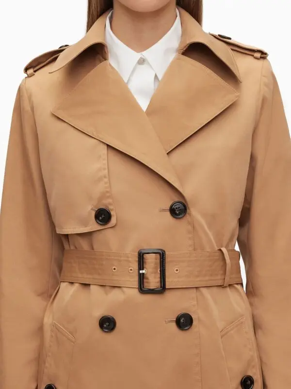 BOSS Belted Double-breasted Trench Coat