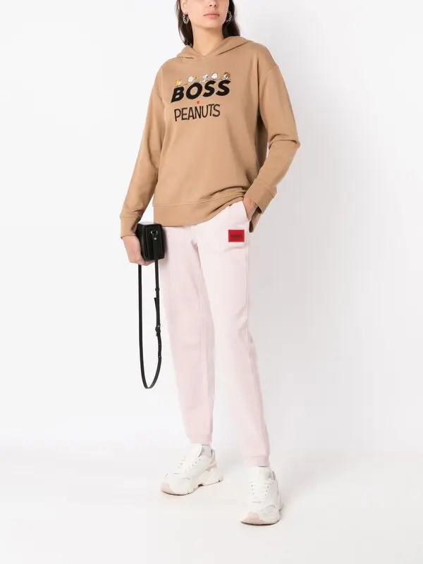 Hugo Cuffed Logo-patch Track Pants