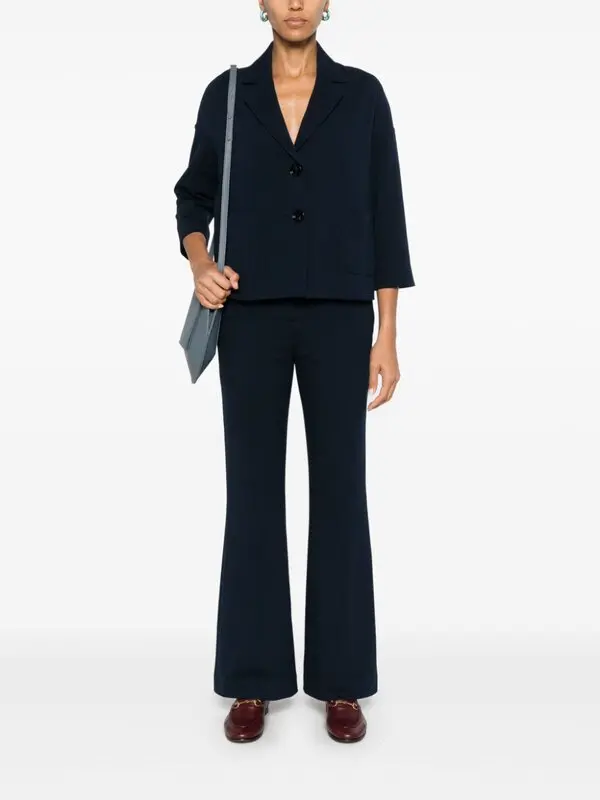 CIRCOLO 1901 Jersey Flared Trousers - Blue