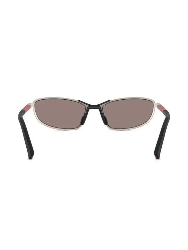 Prada Oval Frame Sunglasses - Brown