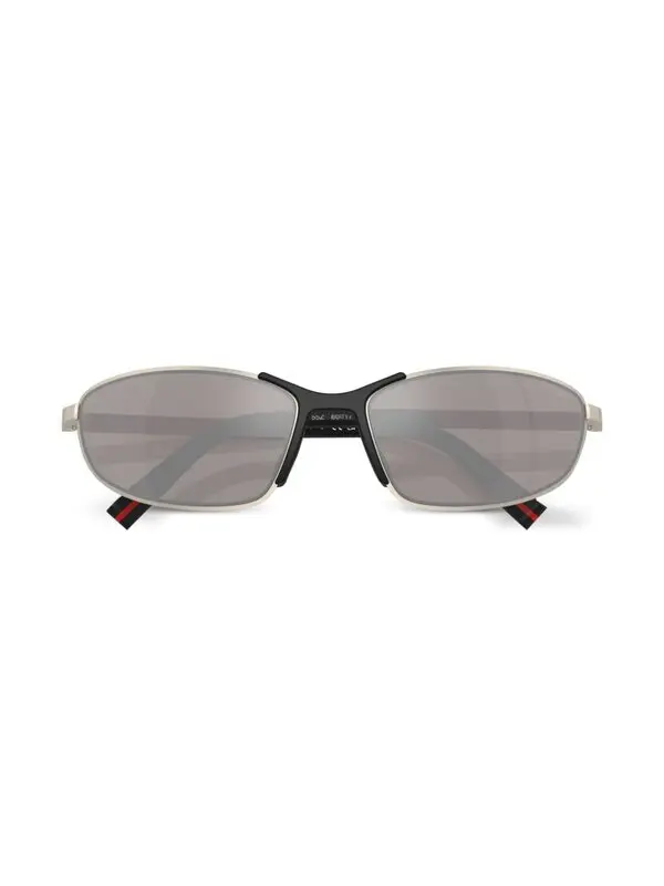 Prada Oval Frame Sunglasses - Brown