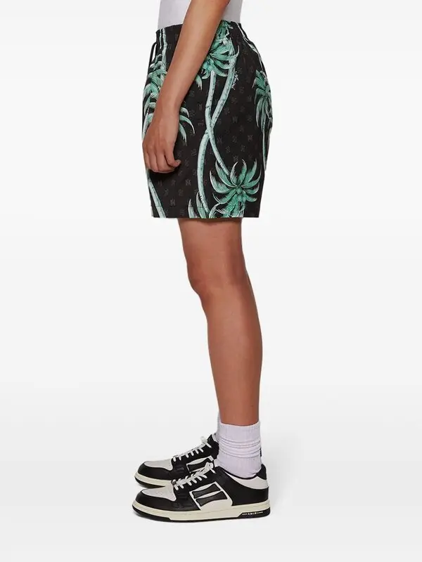 Amiri Palm Tree-print Swim Shorts