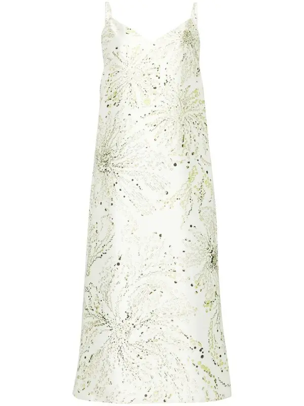 SAIID KOBEISY Printed Mikado Dress