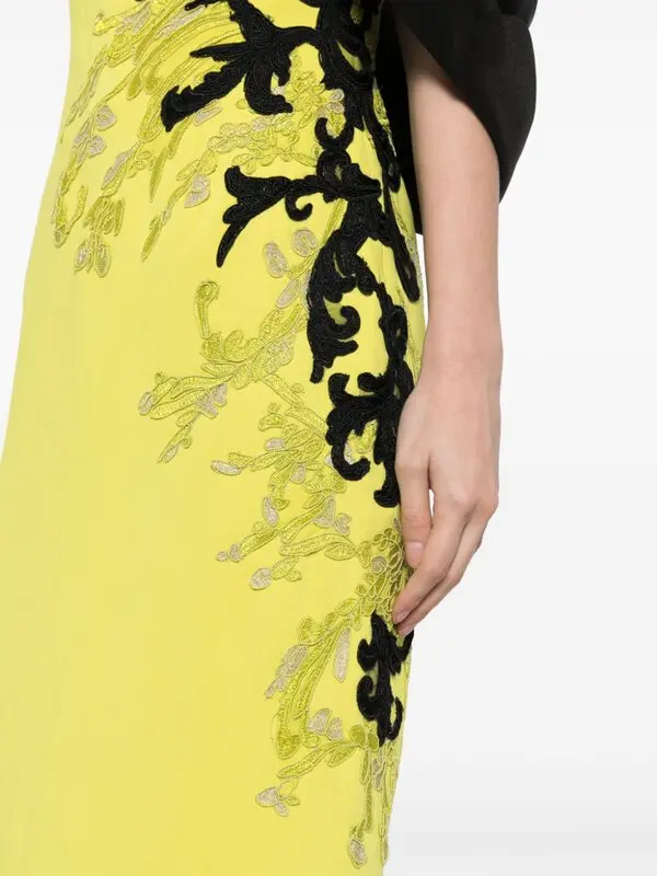 SAIID KOBEISY One-shoulder Gown - Yellow