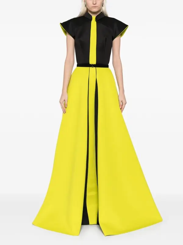 SAIID KOBEISY Neoprene Gown - Yellow