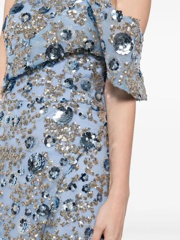 SAIID KOBEISY Off-shoulder Tulle Gown