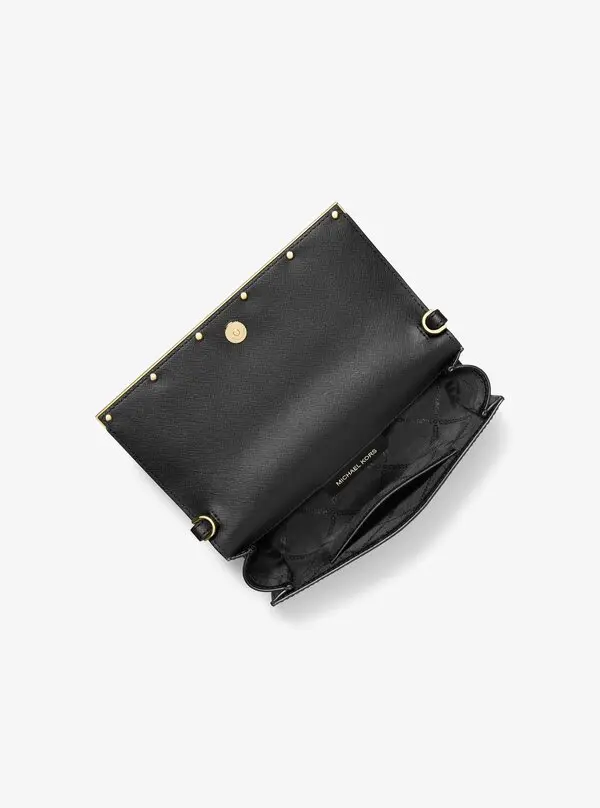 Michael Kors Mona Large Saffiano Leather Clutch