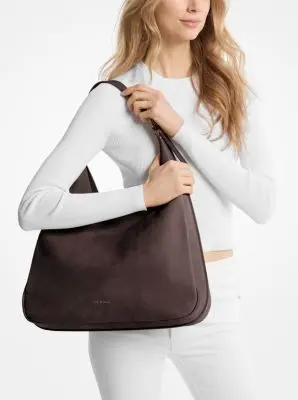 Michael Kors Nolita Hobo Shoulder Bag - Brown