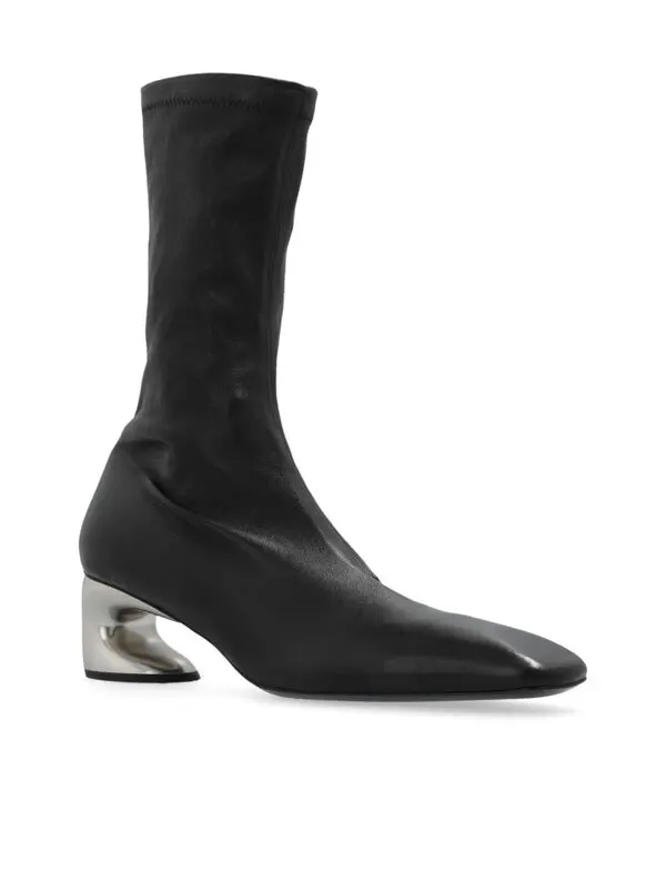 JIL SANDER 60mm Contrast-heel Ankle Boots