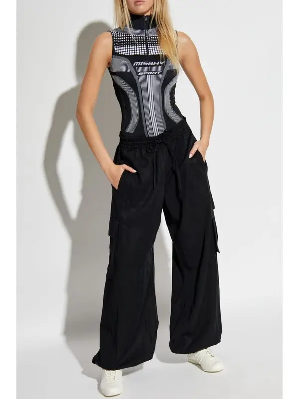 Y3 Elasticated Waist Cargo Trousers