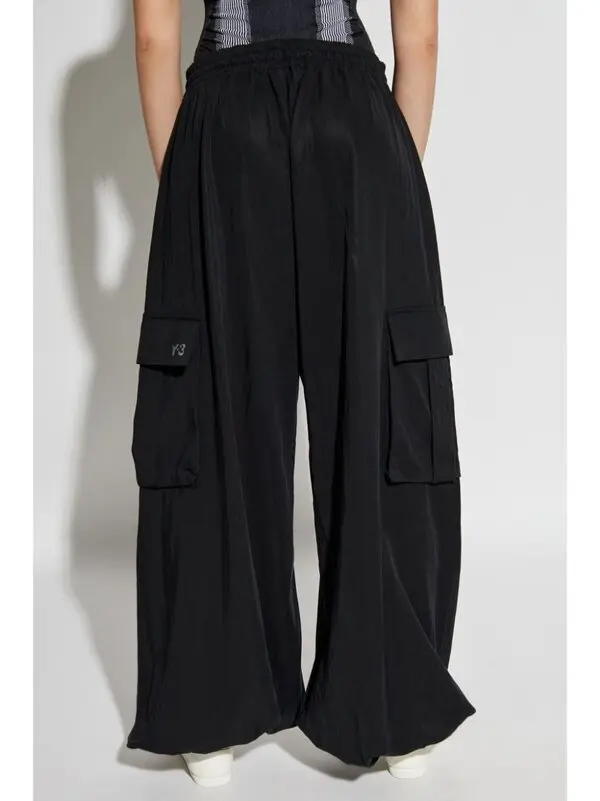 Y3 Elasticated Waist Cargo Trousers