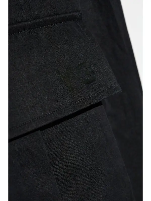 Y3 Elasticated Waist Cargo Trousers