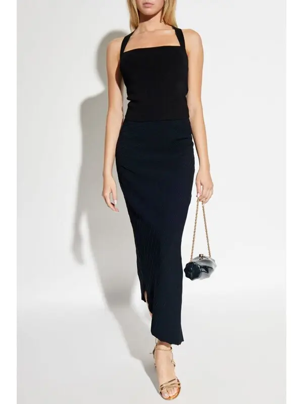 Cult Gaia Crawford Knitted Top - Black